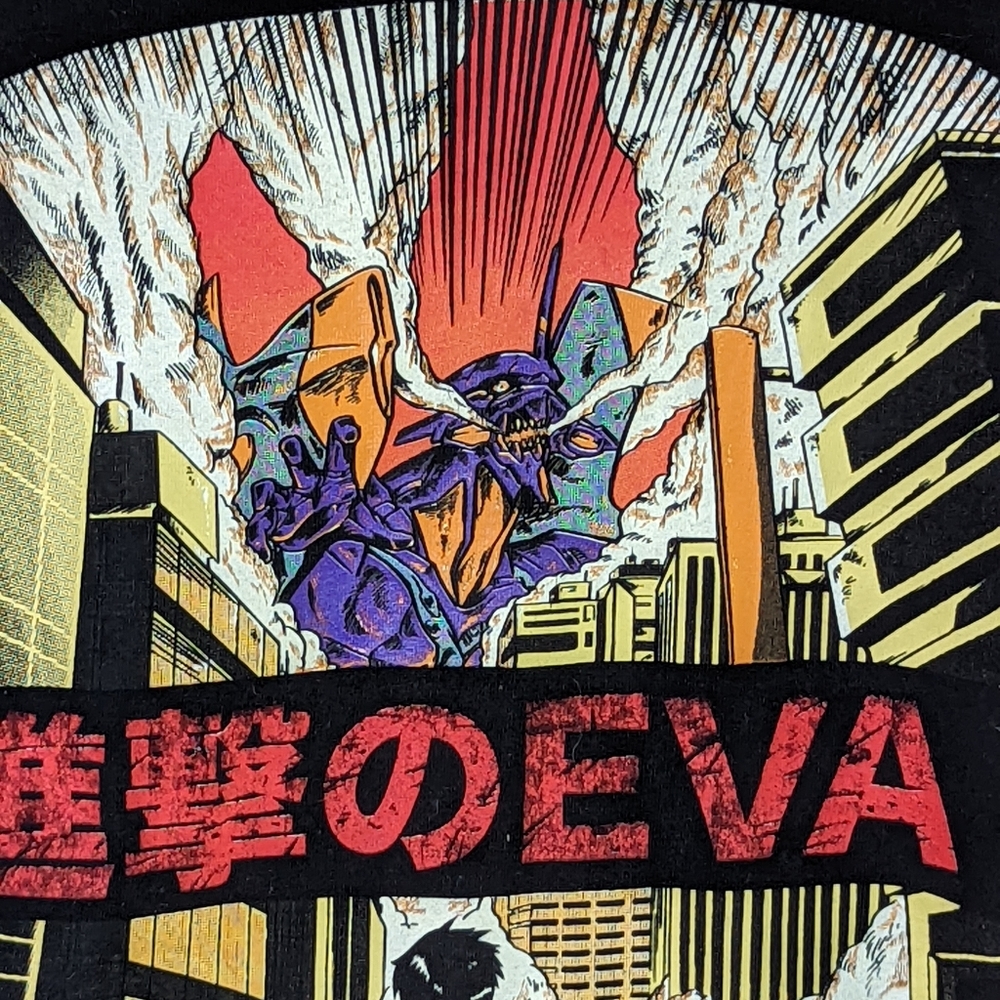Vtg Rare Neon Genesis Evangelion X Attack Titan Anime… - Gem